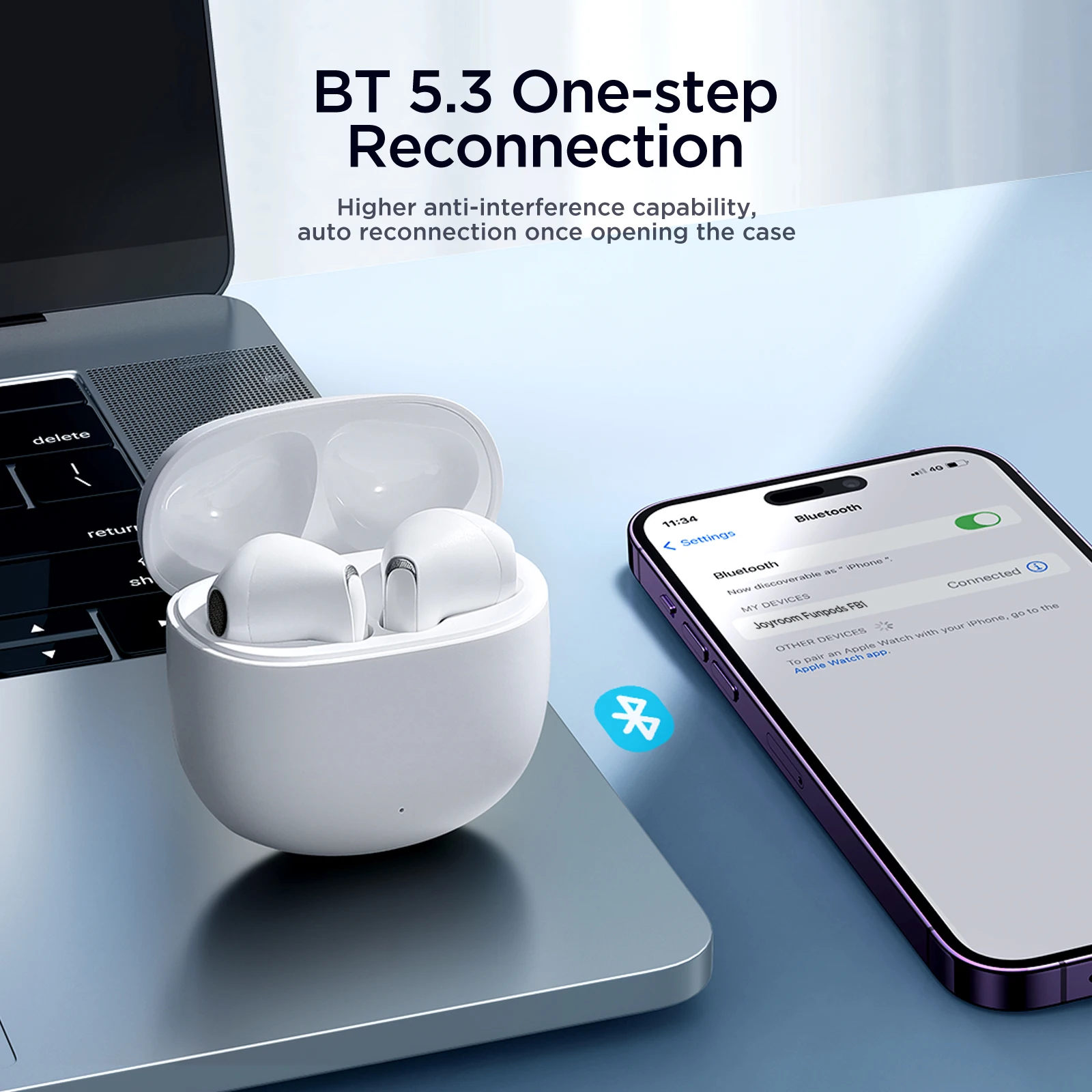 JOYROOM Mini Sound Earbuds - Wireless BT5.0 TWS Bluetooth