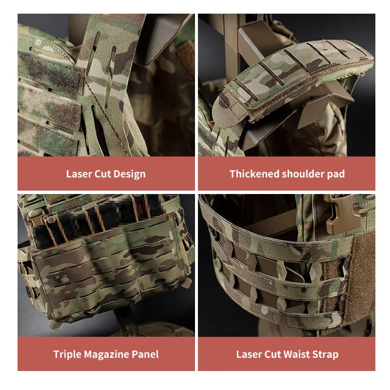 Laser Cut Molle System Tactical Vest Security Lightweight Security Vest ...