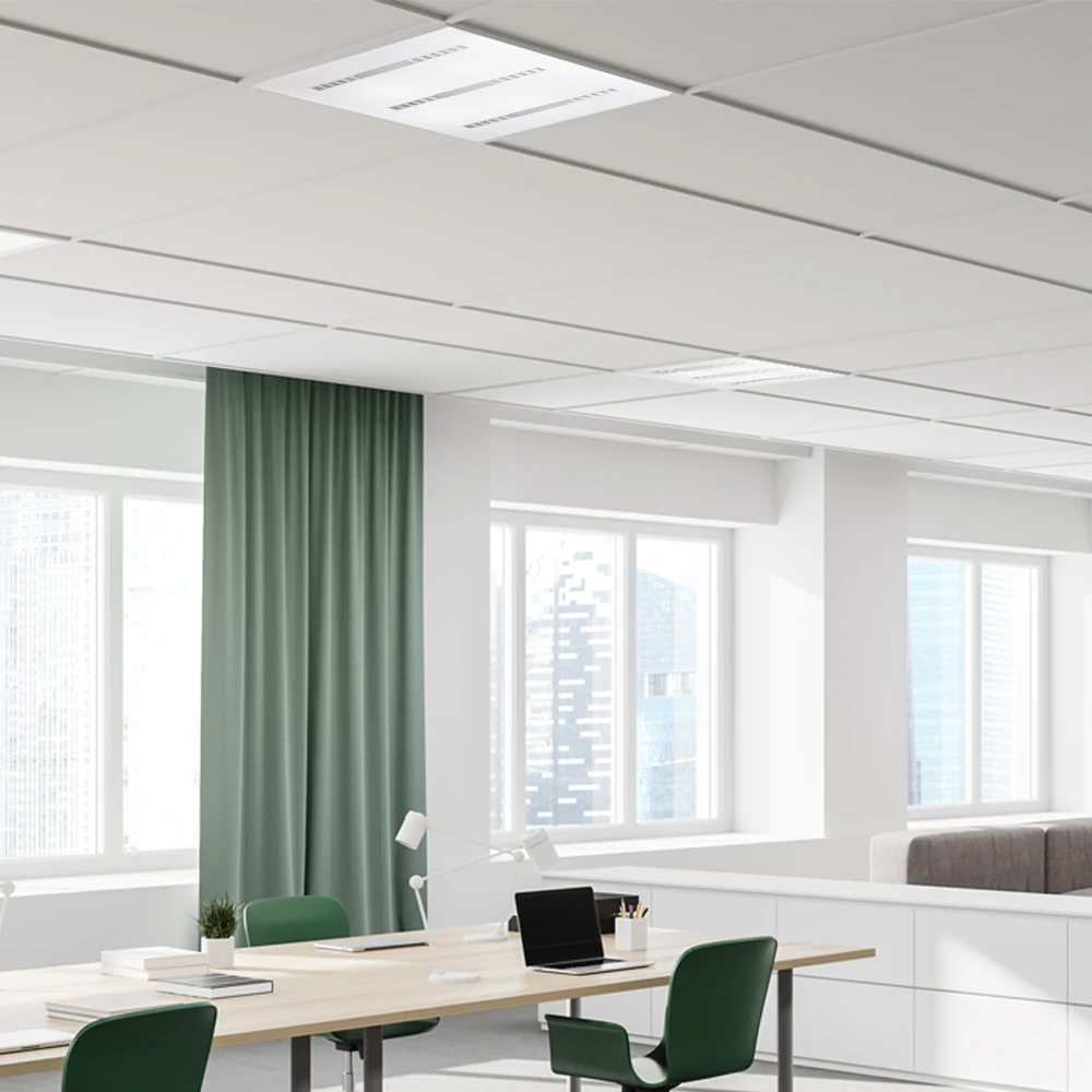 Modern Home Office LED Grille Panel Light 600x600 SMD Steel+PC Square ...