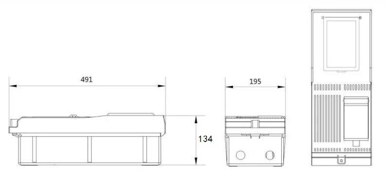 Transparent Cover Waterproof Keypad Prepaid Smart Meter Box