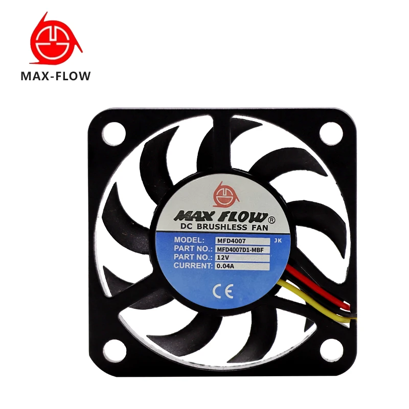 4007 Cooling Fan Silent Motor 40mm 40x40x7mm Brushless Axial Flow ...
