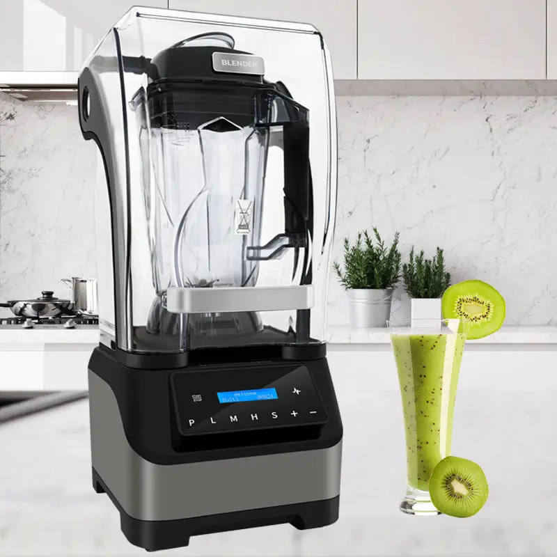 2.5l Commercial Electric Blender With Sound Cover Silent Blender Heavy ...