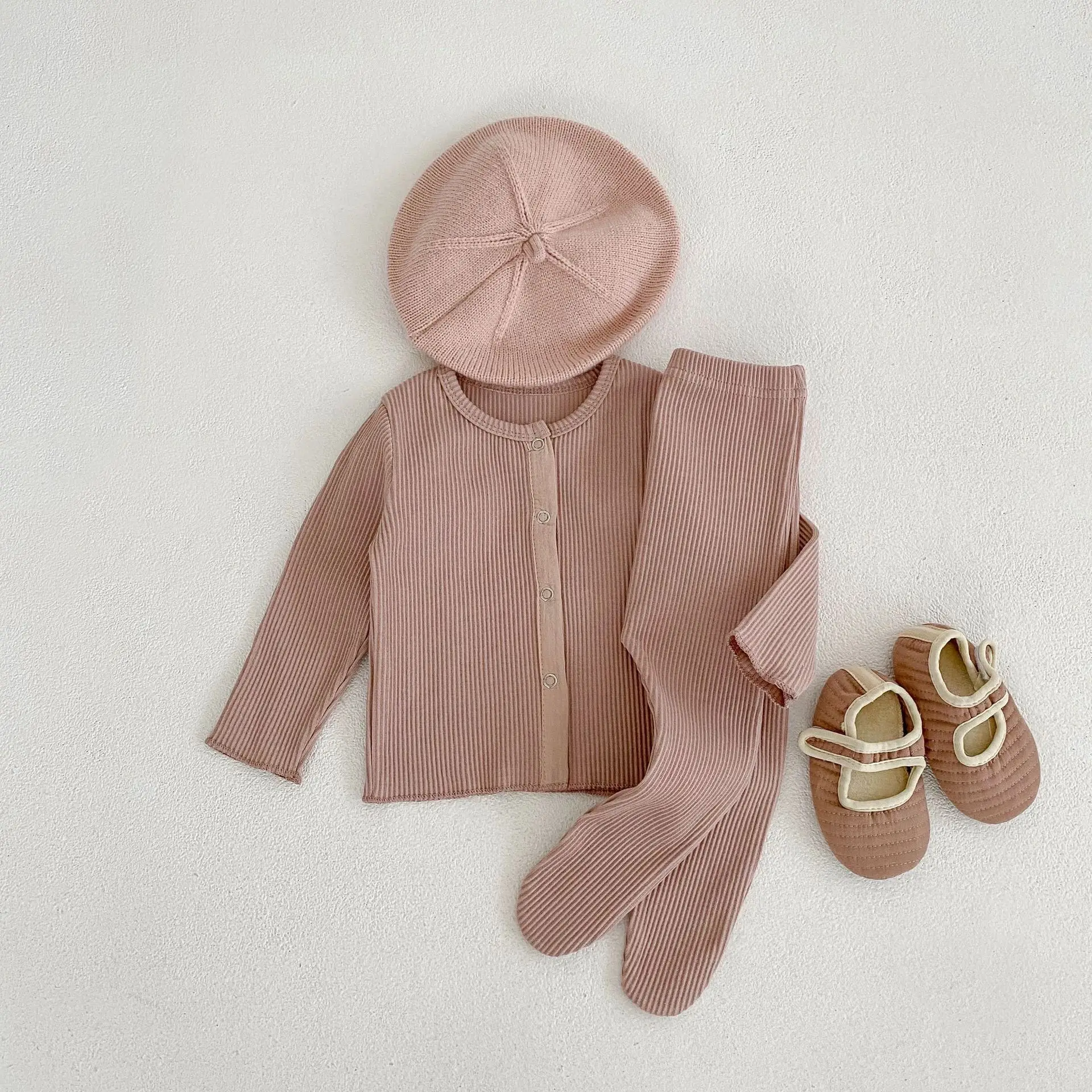 Infant Suit Spring New Baby Cardigan Coat Pantyhose 2-piece Home ...