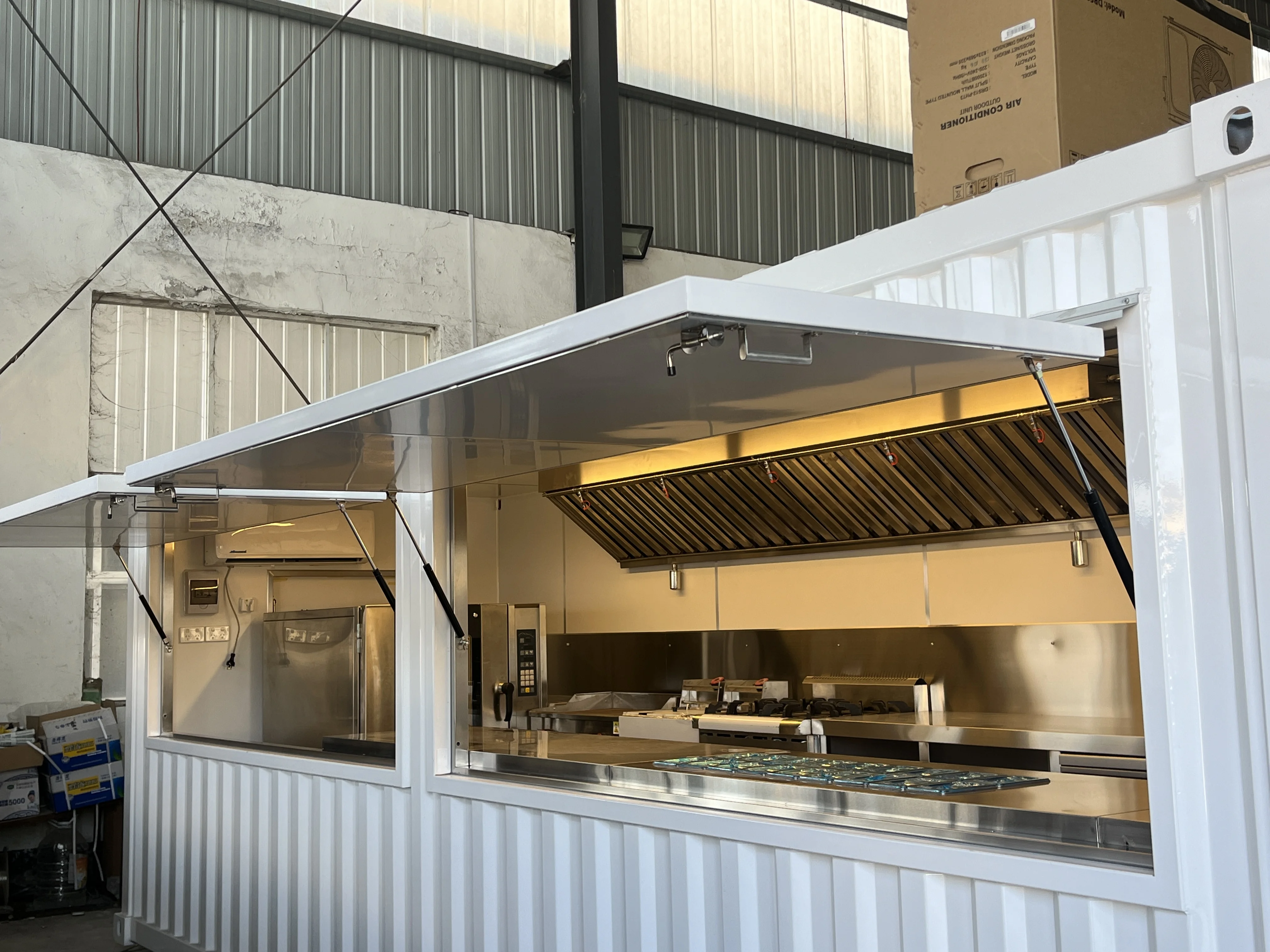 Shipping Container Shop Outdoor Prefabricated Restaurant Prefab ...