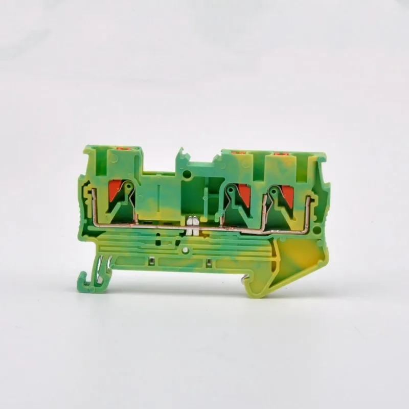 1.5/2pe Contact Din Rail Terminal Blocks Green/yellow Earth Terminal ...