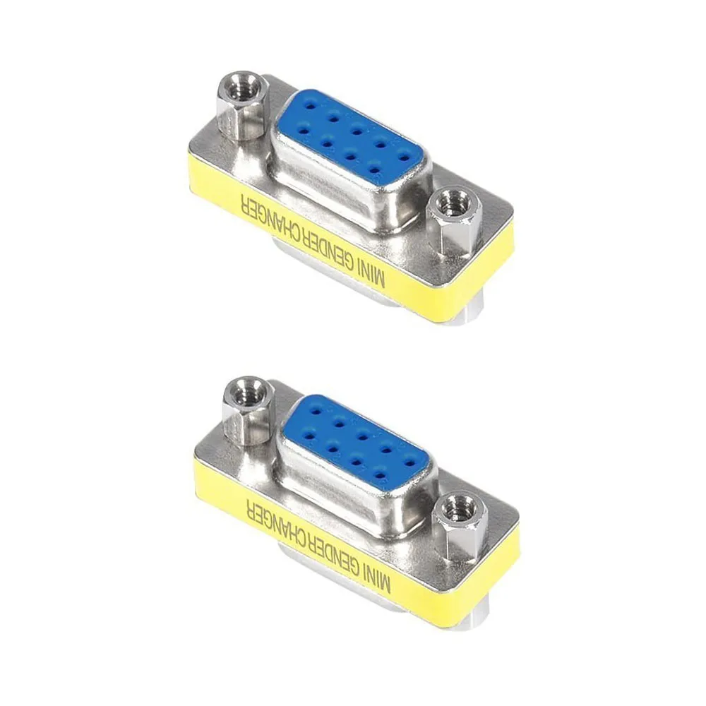 RS232 Serial Plug Com 9 Pin DB9 Female to DB9 Female Mini Gender ...