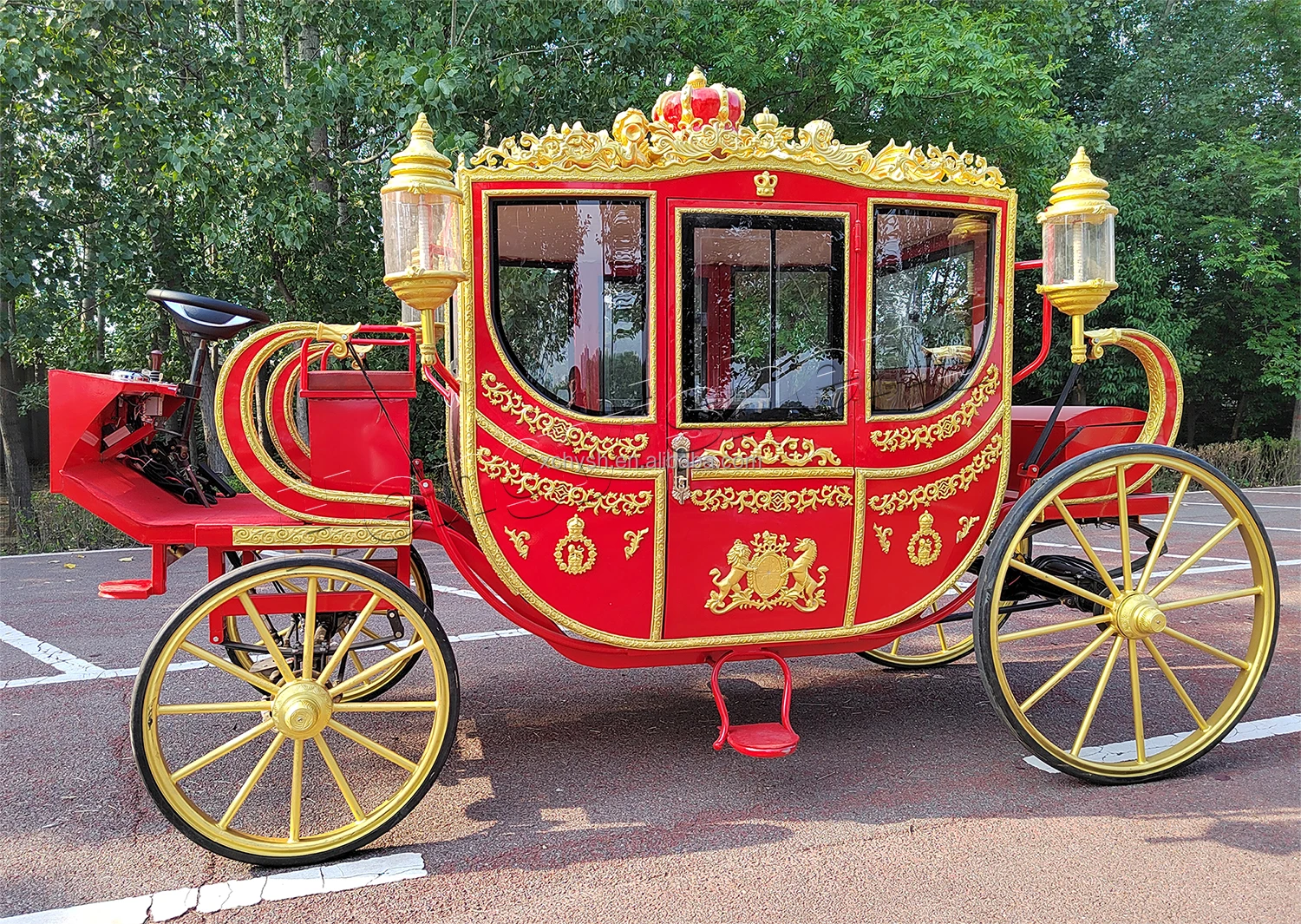 Luxury Horse Carriage Royal Wedding Horse Cart Electric Carriage for ...