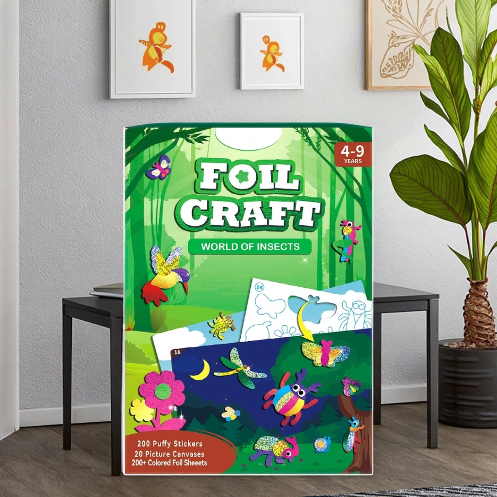 World Of Insects- Foil Fun Animals Toys Kit For Kids Diy Creative ...
