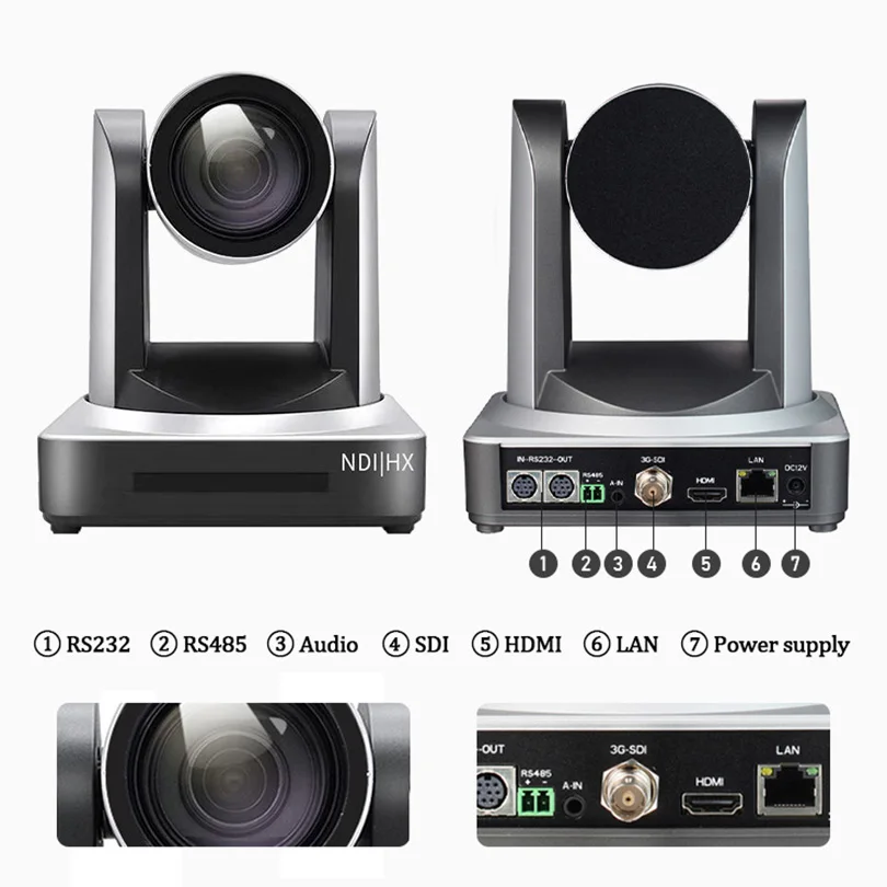 Runpu 20x Zoom HD1080P PTZ Camera - Ideal for Video Conferencing