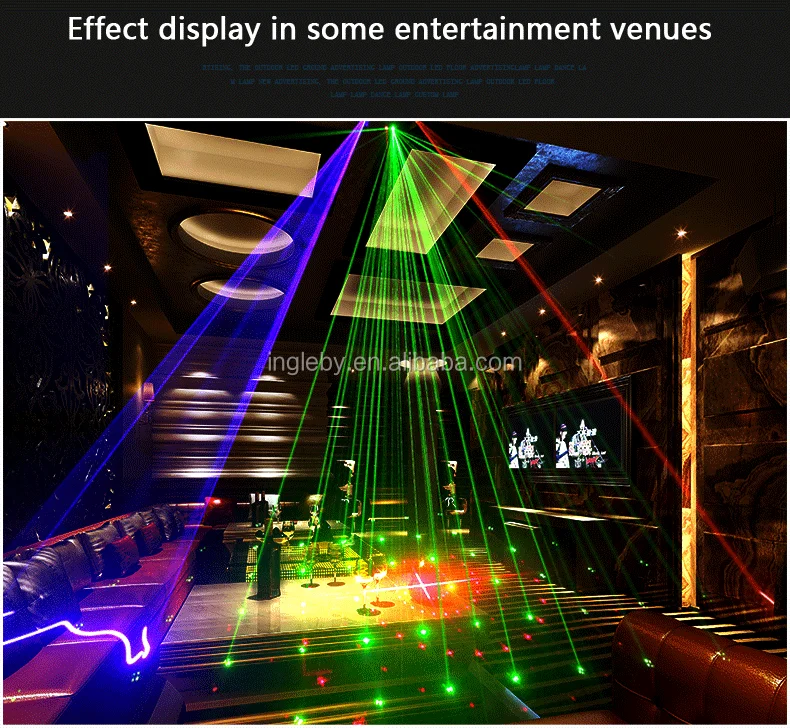 RGB Full Colors Two Heads Dj Equipment Party Light Beam Laser Disco Light