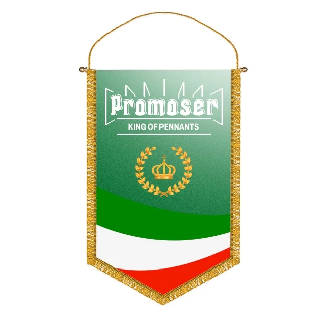 High Quality Made In Italy Handmade Custom Pennant Model 45 Cm. 23x34,5 ...