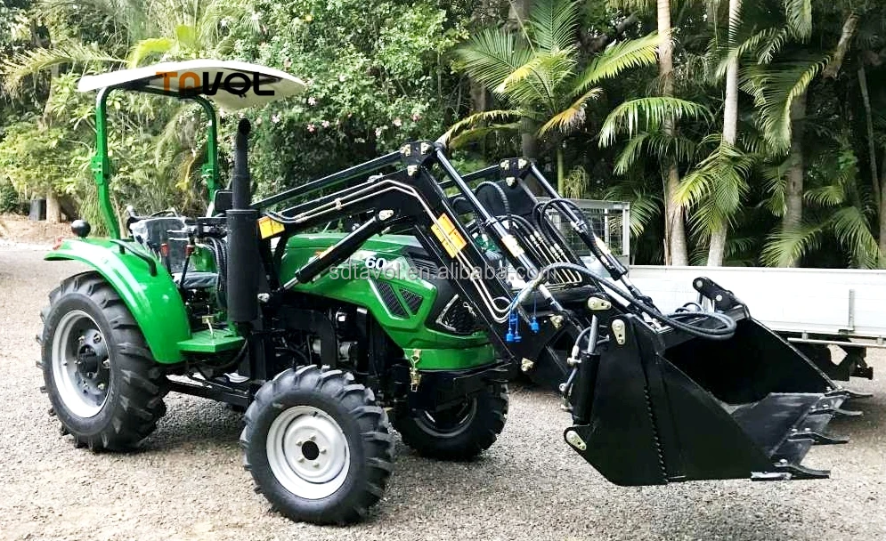 25-50 HP 4WD Small Farm Tractors with Front Loaders