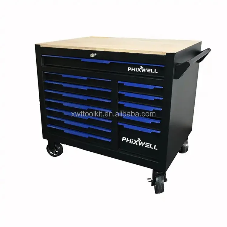 10 Tray Rolling Tool Chest Professional Auto Repair Heavy Duty Steel ...