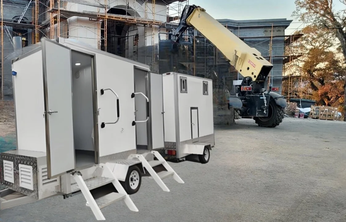 5 Station Luxury Mobile Outdoor Prefab Portable Wc Trailer