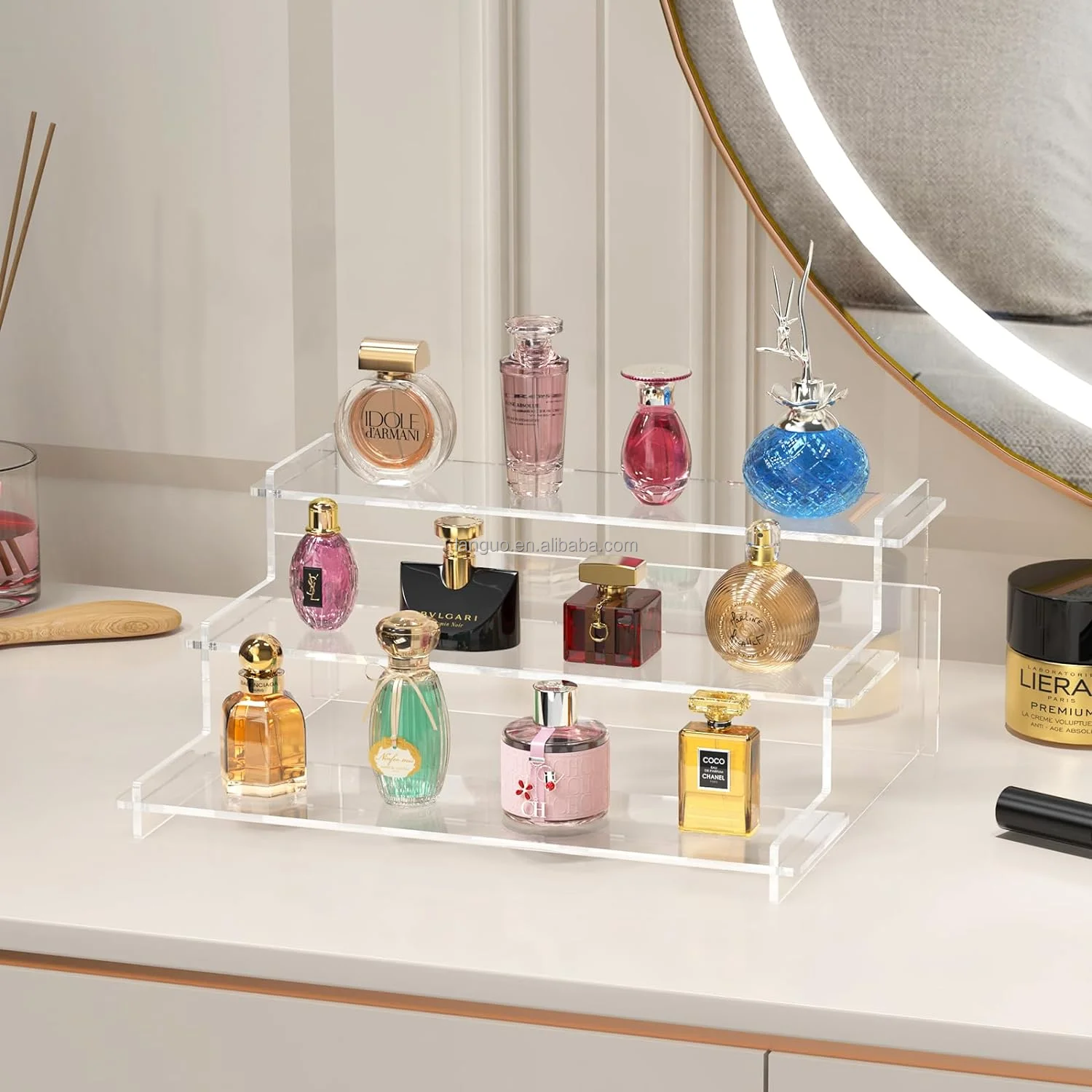 Custom Acrylic Perfume Display Stands - Modern & Clear