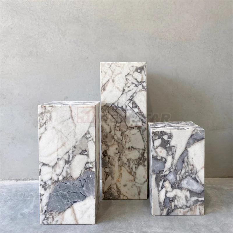 Newstar Nordic Simple Cuboid Design Calacatta Viola Coffee Table Modern ...