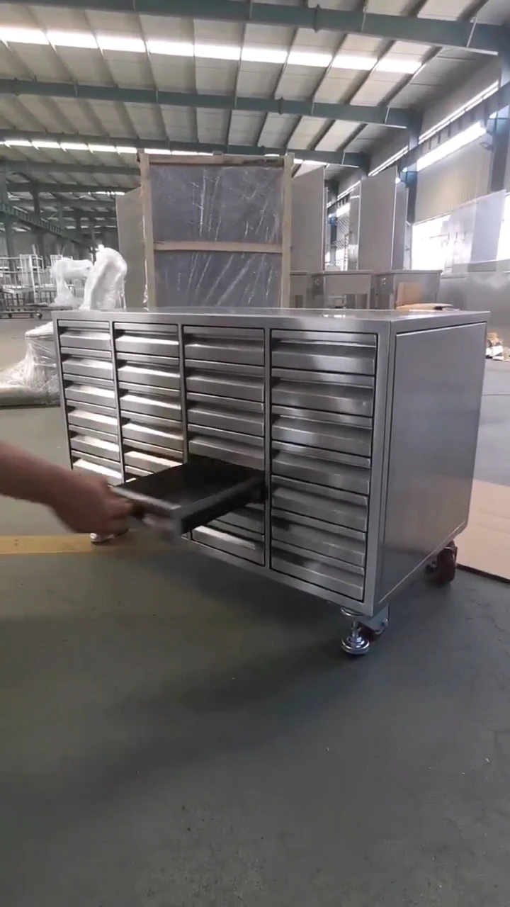 Stainless Steel Tool Chest - Customizable Storage Solutions