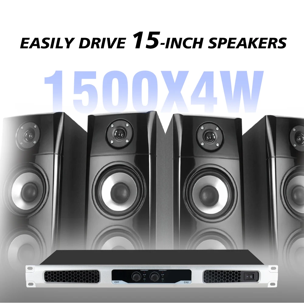 Professional Sound Equipment Amplifier High Power Class D 2/4 Channels ...