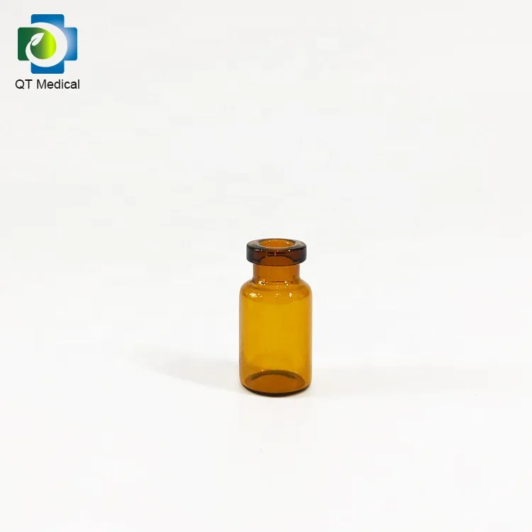 10ml Pharmaceutical Amber Glass Vial Bottle with Rubber Stopper Hot ...