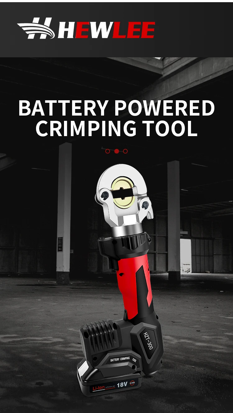 HEWLEE HZT-300 Electric Hydraulic Pliers - 50KN Crimping Power