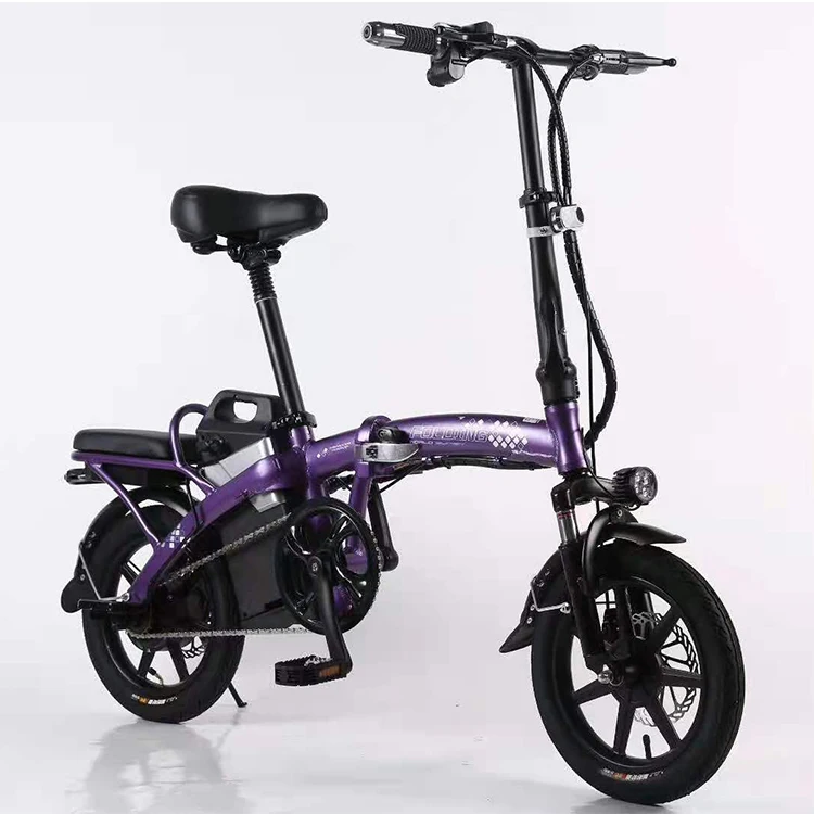 Cheap Folding Electric Bike 400W 48V Step Through Mini E Bike Foldable ...