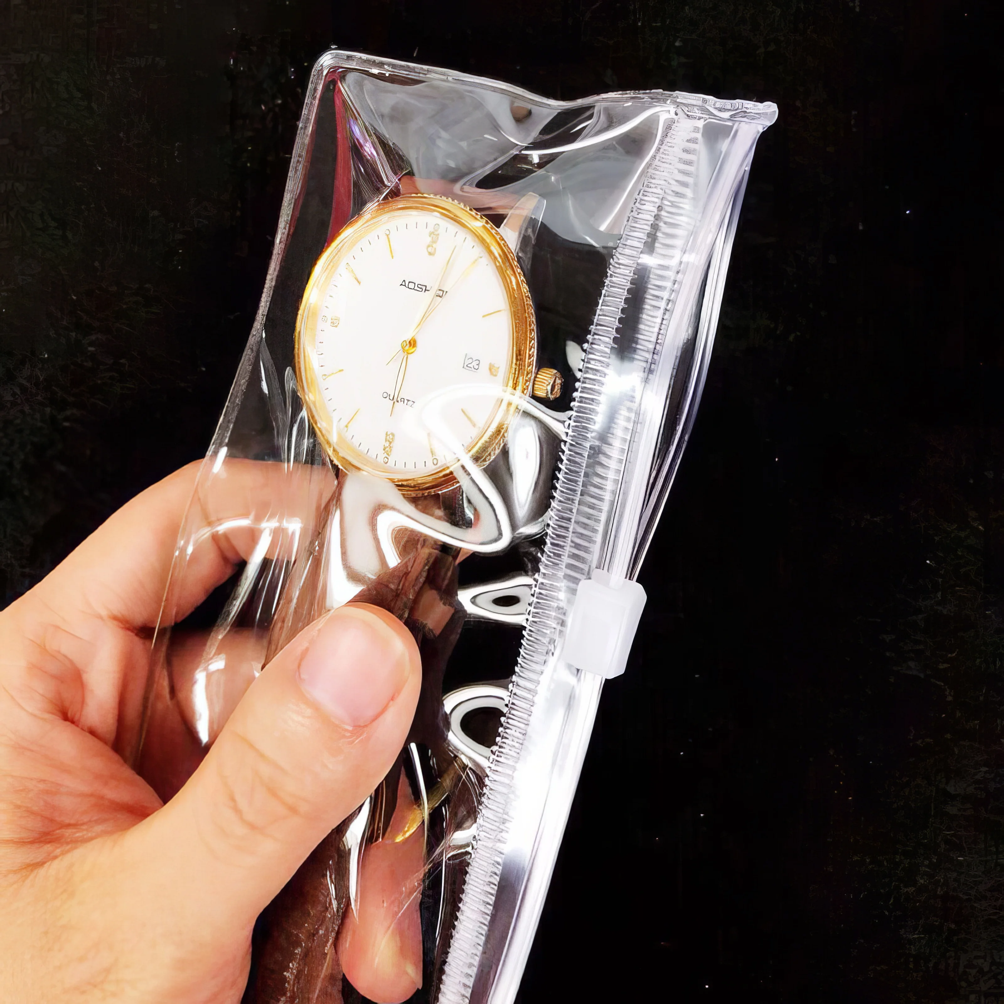 Pvc Watch Wact Strap Transparent Clear Pvc Storage Ziplock Zip Lock ...