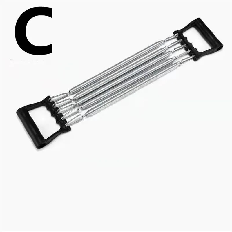 5 Spring Fitness Equipment Exercises Tension Spring Chest Expander Set ...