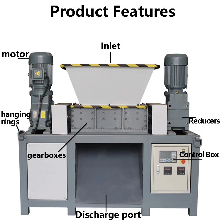 Gasoline Drum Double Shaft Shredder Board Lithium Battery Shredder ...