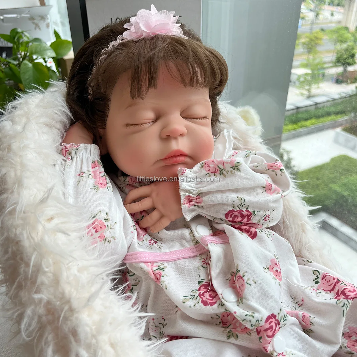 Full Body Solid Silicone Bebe Reborn Girls 22Inch Waterproof Reborn ...