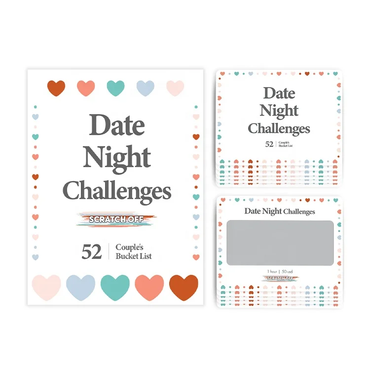 Scratch Off Date Deck For Couple Adventure Challenge Fun Couple Card ...