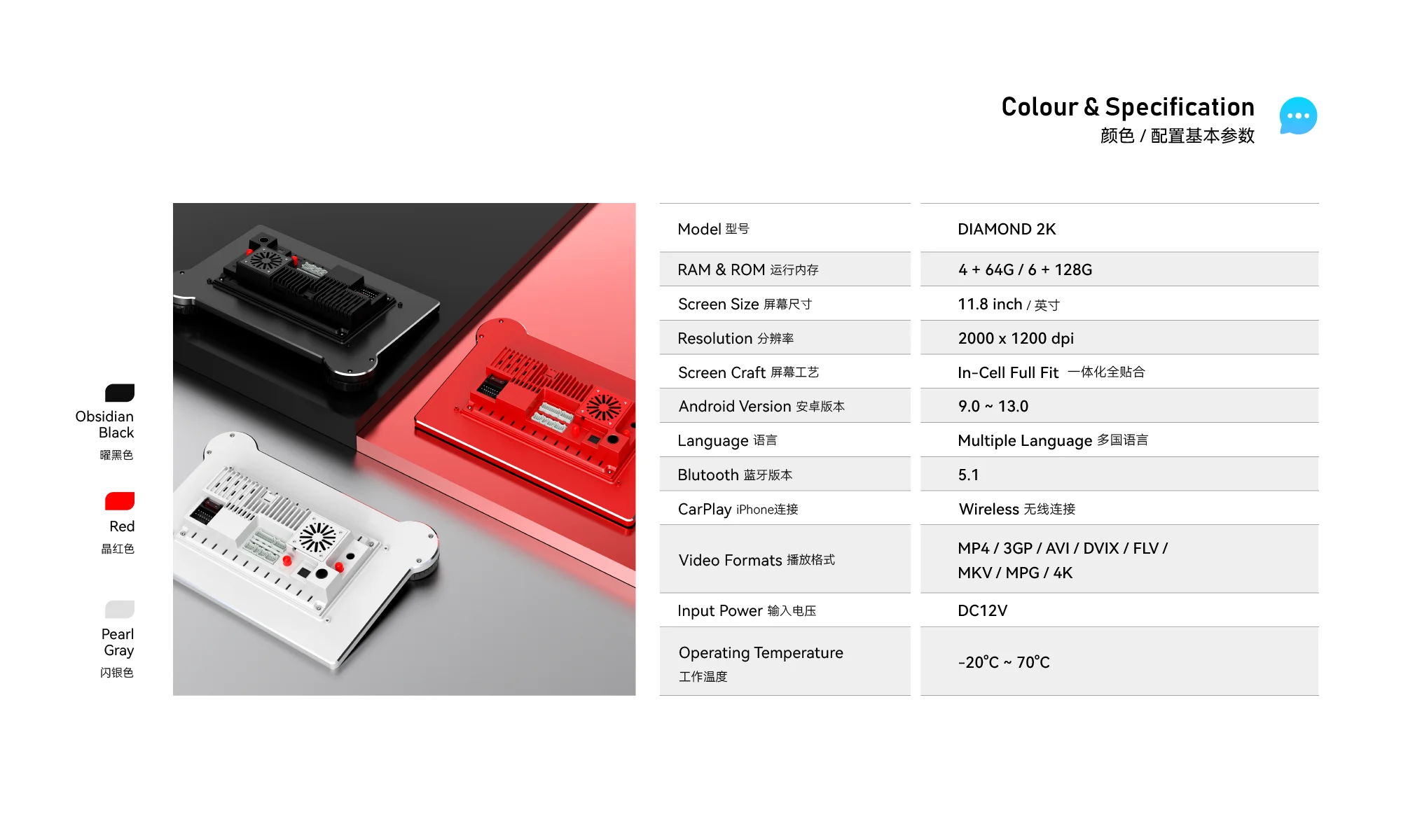 For Toyota Hilux 11.8 Inch Touch Screen With Knob Car Stereo Multimedia ...