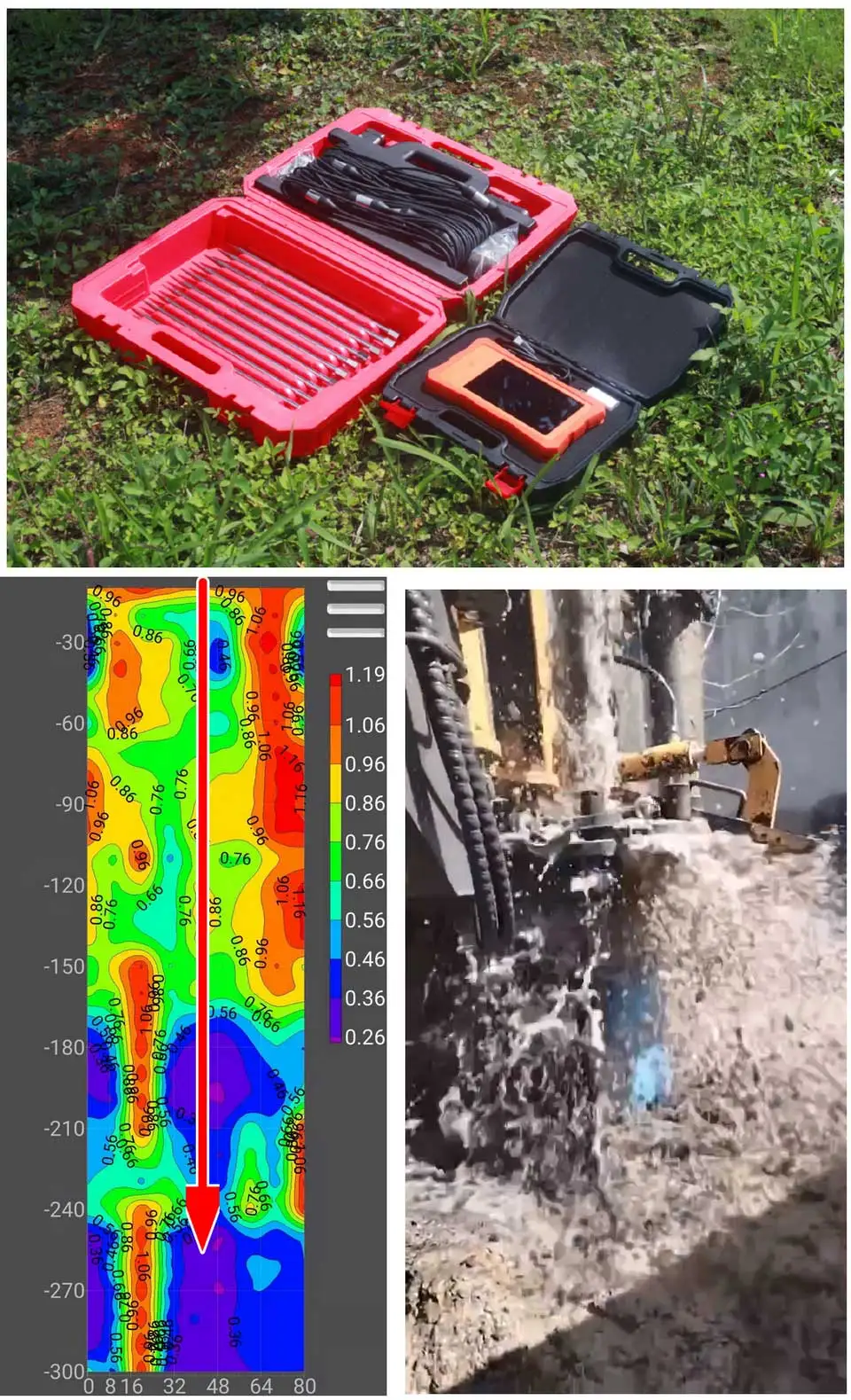 Admt-300zn Underground Water Detector - Efficient Borehole Survey