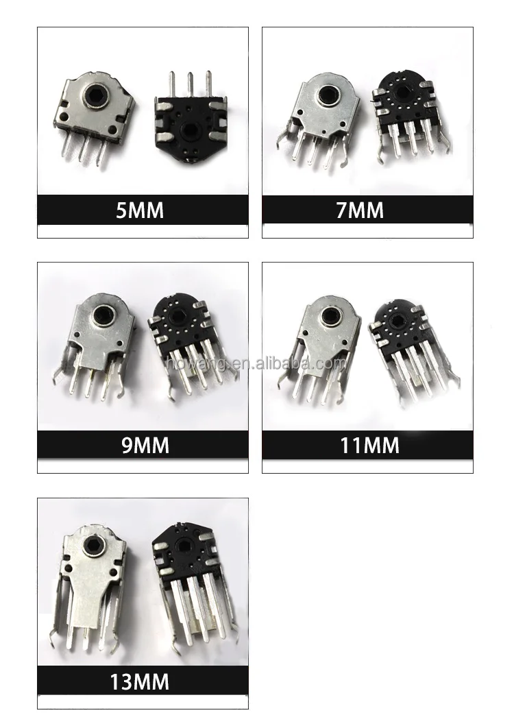 Factory price roller encoder 5/7/9/11/13mm 12 pulse mouse rotary ...