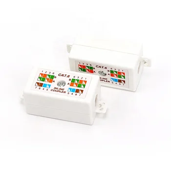 4 Pair / 8-way Cat 6 Inline Punchdown Punch Down Krone Coupler Joiner ...