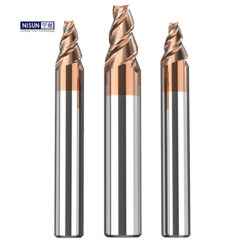 Ball Nose Tapered End Mills Solid Carbide Herramientas Para Fresadora ...