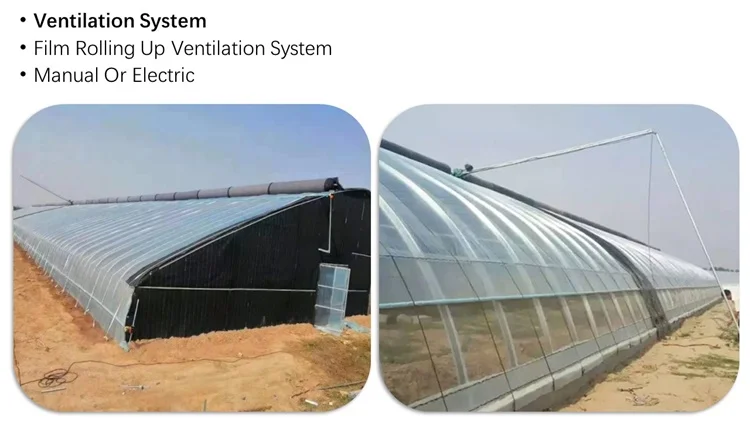 Shade Net Tunnel Blackout Galvanized Steel Frame Greenhouse Complete ...