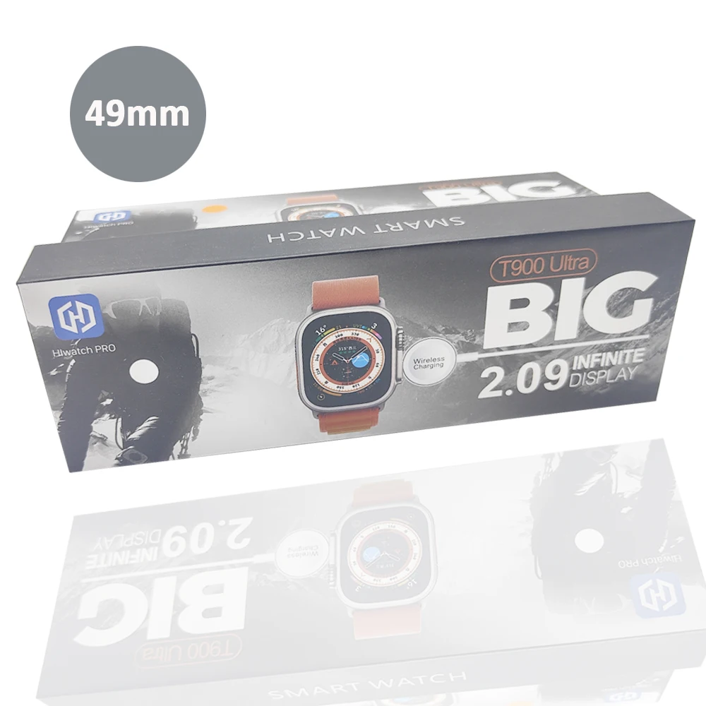 2024 Newest T900 Ultra Smart Watch 2.09 Inch Screen Rotating Dual ...