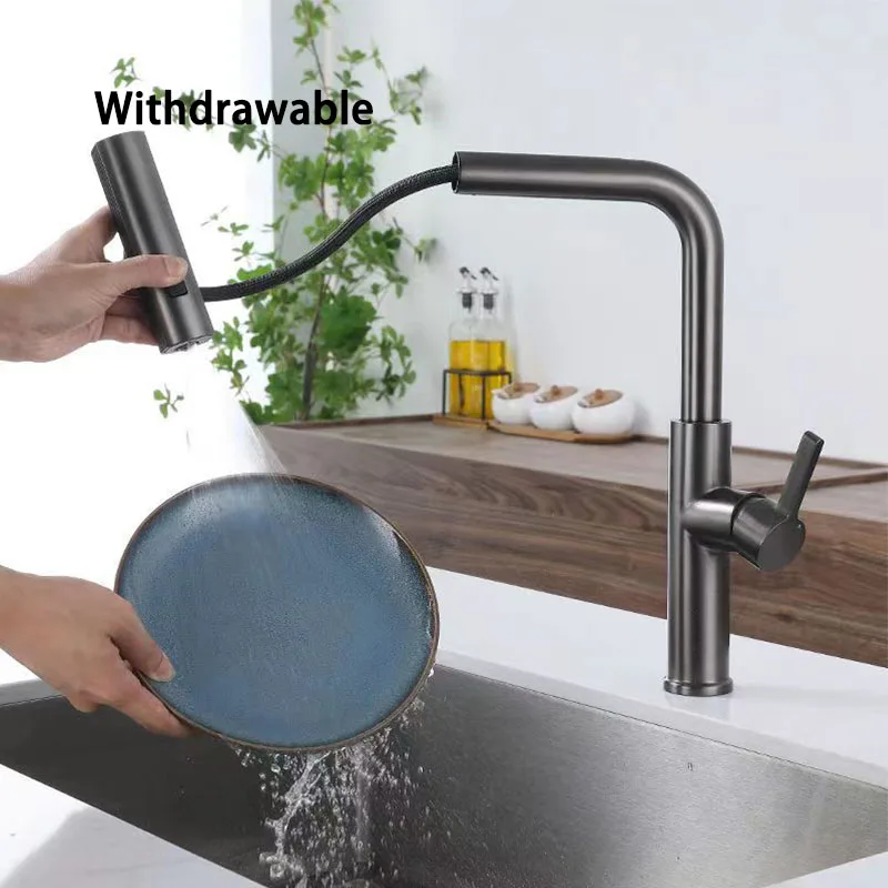 Pull-out Flying Rain Waterfall Faucet Multifunctional Splash-proof ...