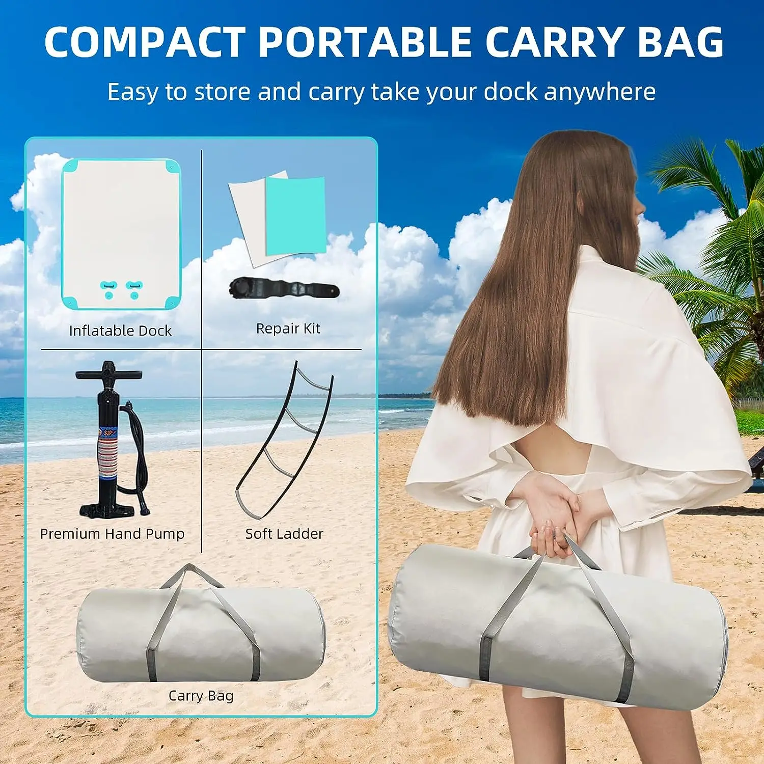 Inflatable Dock Platforms - Floating Rafts for Yoga & Sports