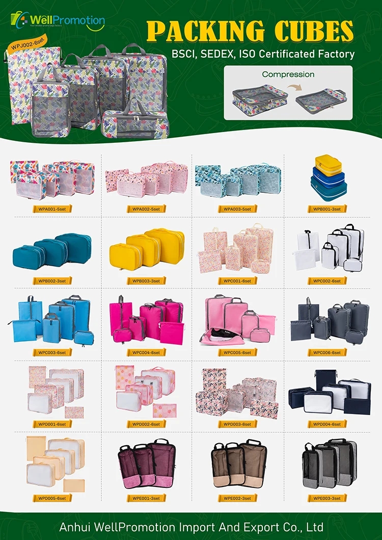 Wholesale Lightweight Packing Cubes Set Lightweight 6 Set Travel ...