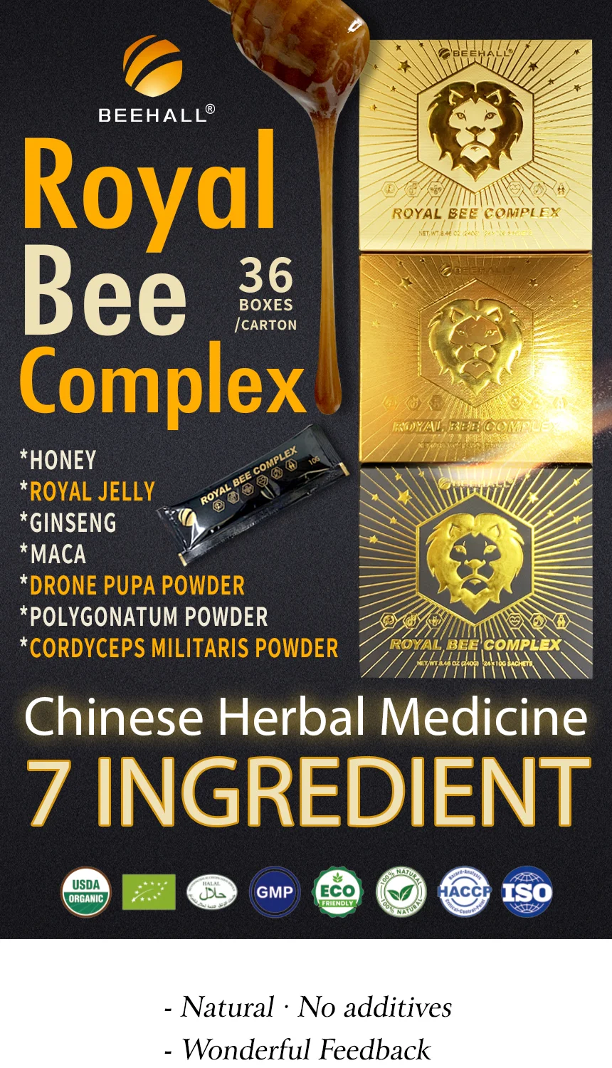 BEEHALL Royal Bee Complex - Premium Honey & Herbal Blend