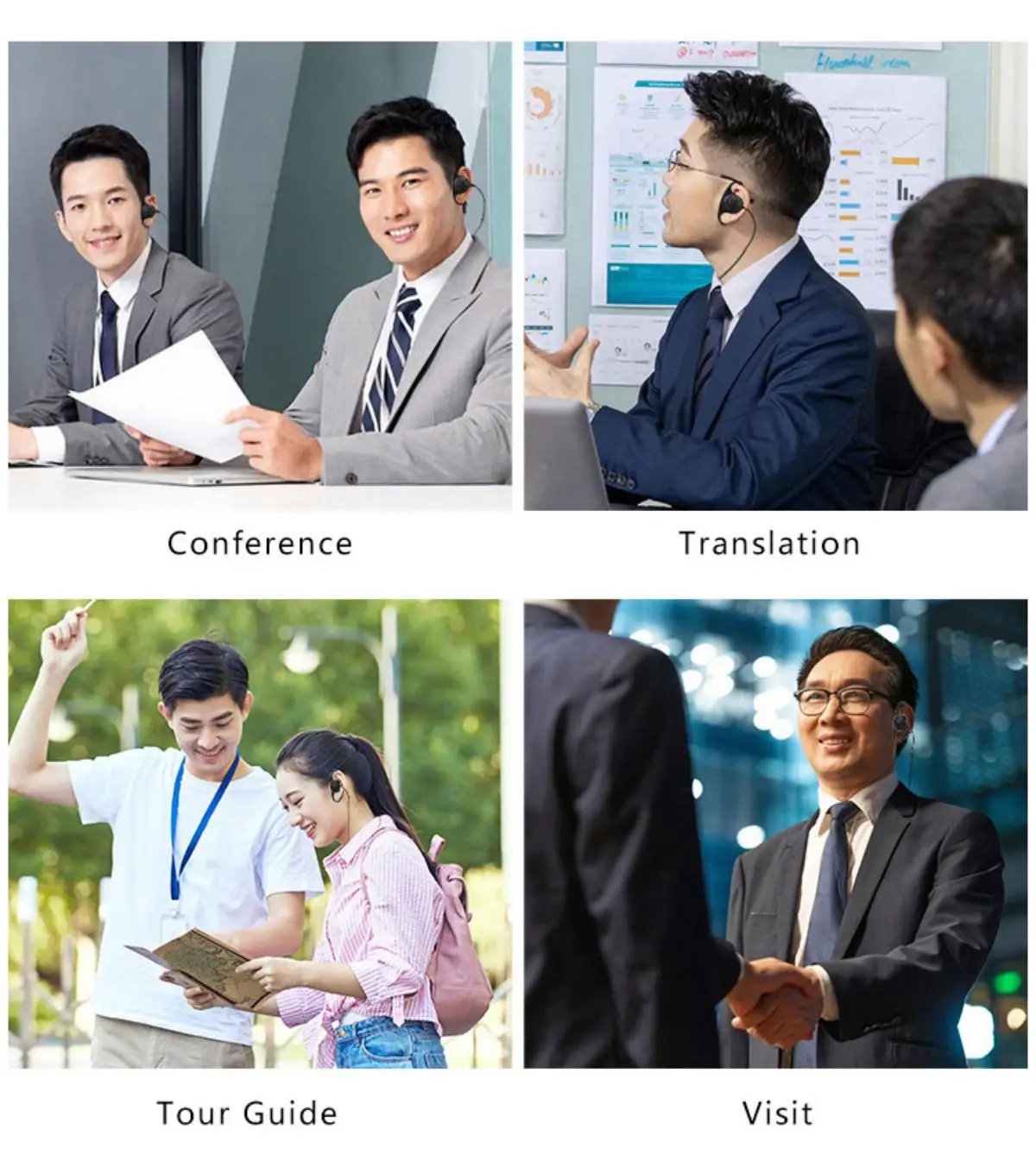 Cross-border Unilateral Explainer Headset Wired Conference Simultaneous ...