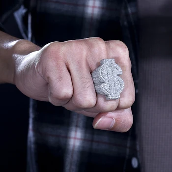 Luxury Rapper's Gold Plated 925 Sterling Silver Micro Pave Vvs ...