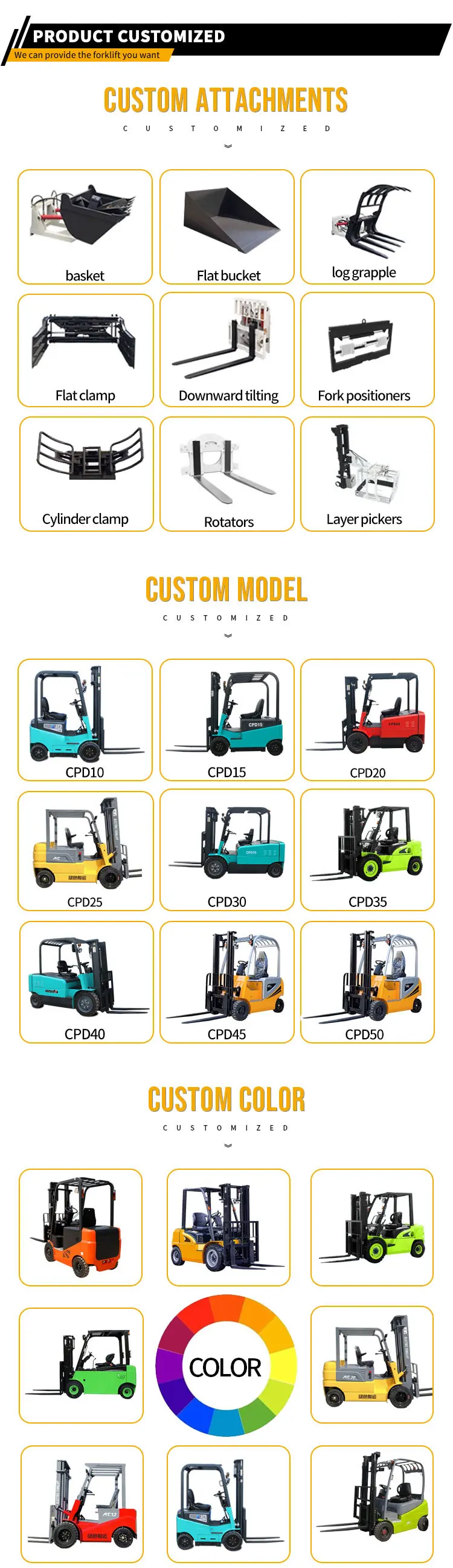 Electric Capacity Fork Lift Truck