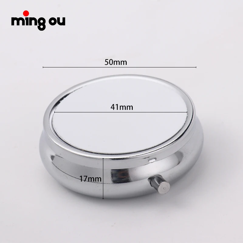 Round Sublimation Decorative Metal Pill Box - Durable & Stylish