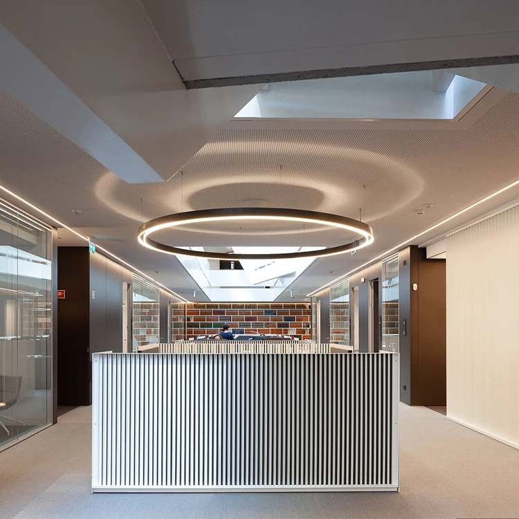 Modern Led Chandelier Circle Led Pendant Light 30w 40w 60w Led Hanging ...