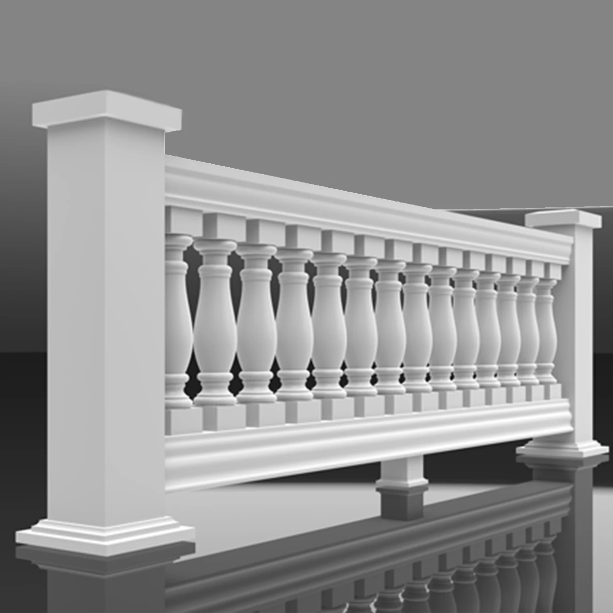 Auuan PU Polyurethane Balusters Mold for Concrete Design