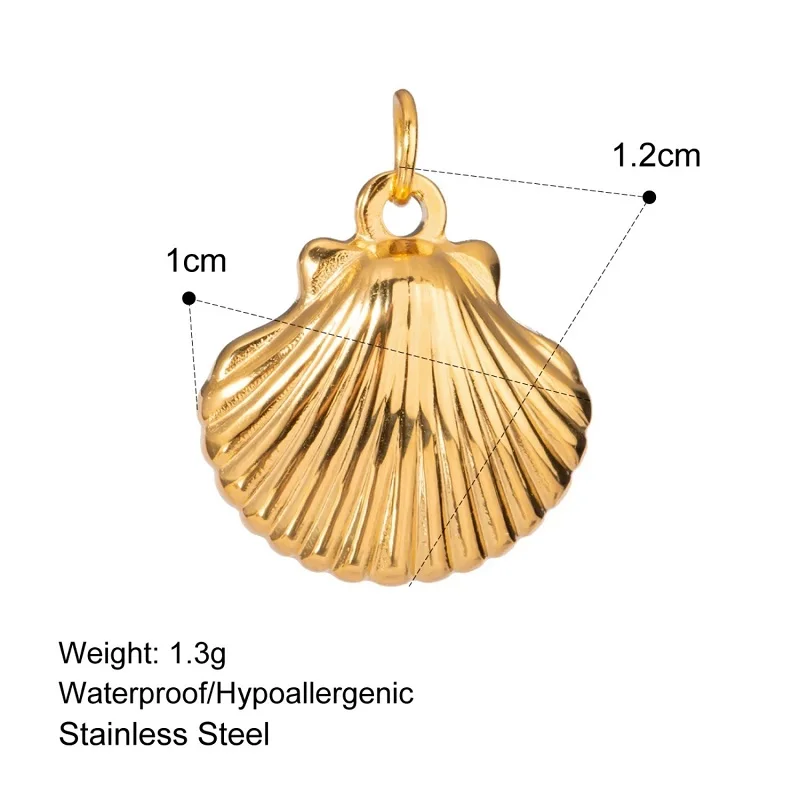 Fashion Designer Vintage 18K Stainless Steel Gold PVD Cross Shell ...