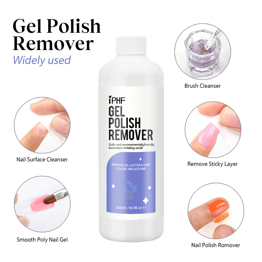 Professional 500ml Nail Polish Remover Bottle Quickly Soak Off Magic ...