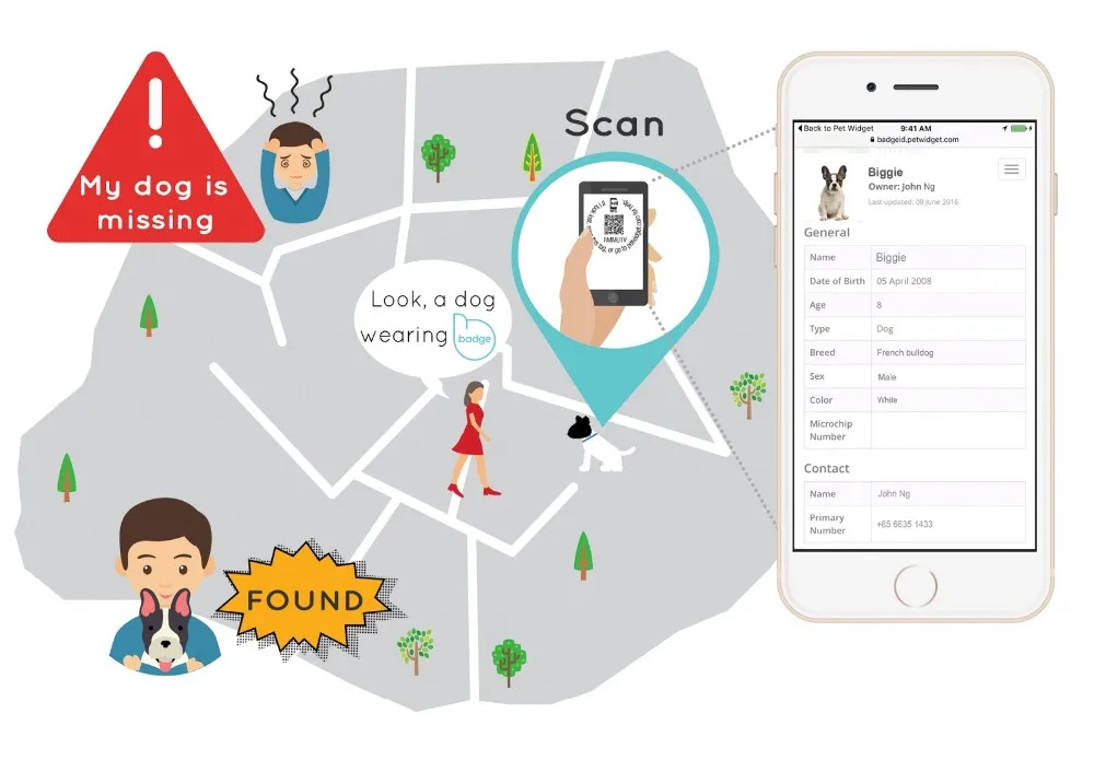 Programmable RFID Tags for Pet Tracking - NFC Dog Tags